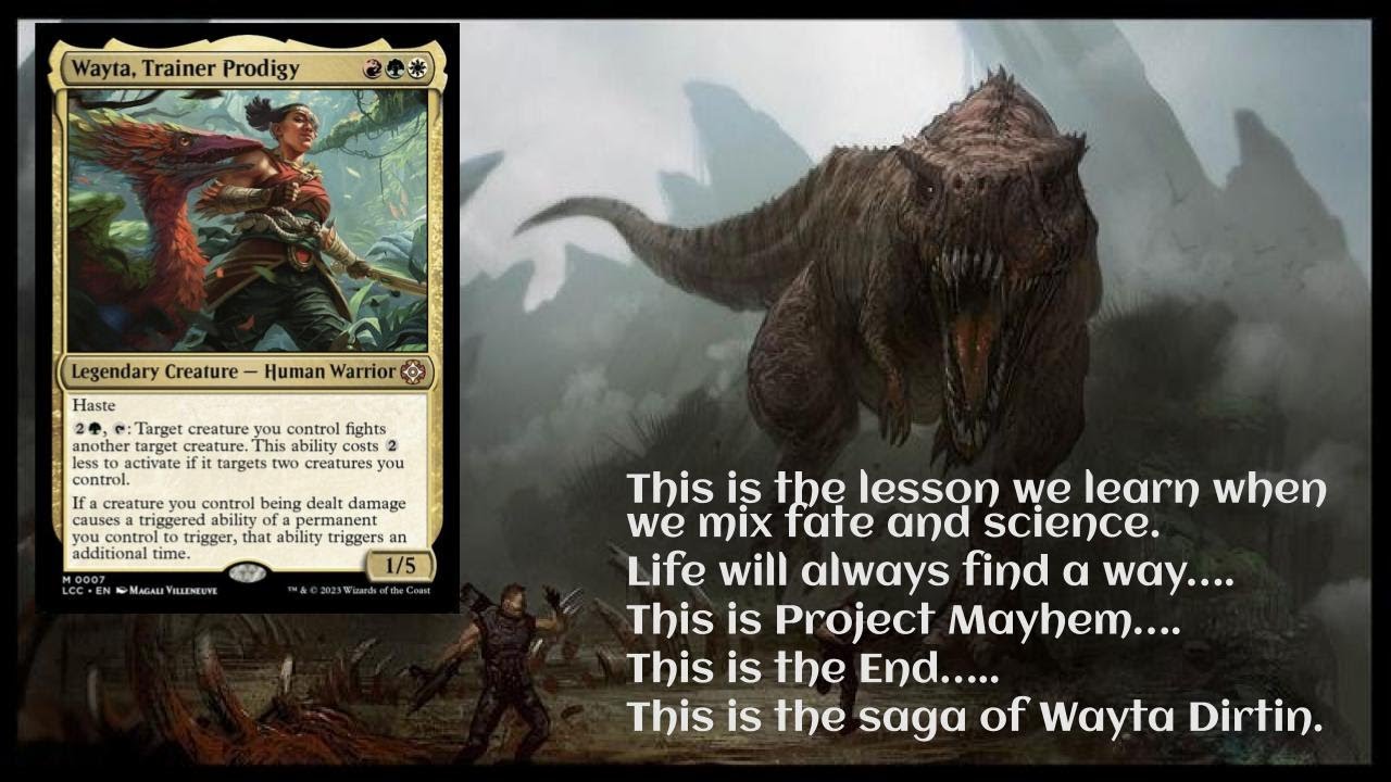 [EDH] Wayta, Trainer Prodigy *Project Mayhem* |MtG| |Dinosaur| |Fight ...