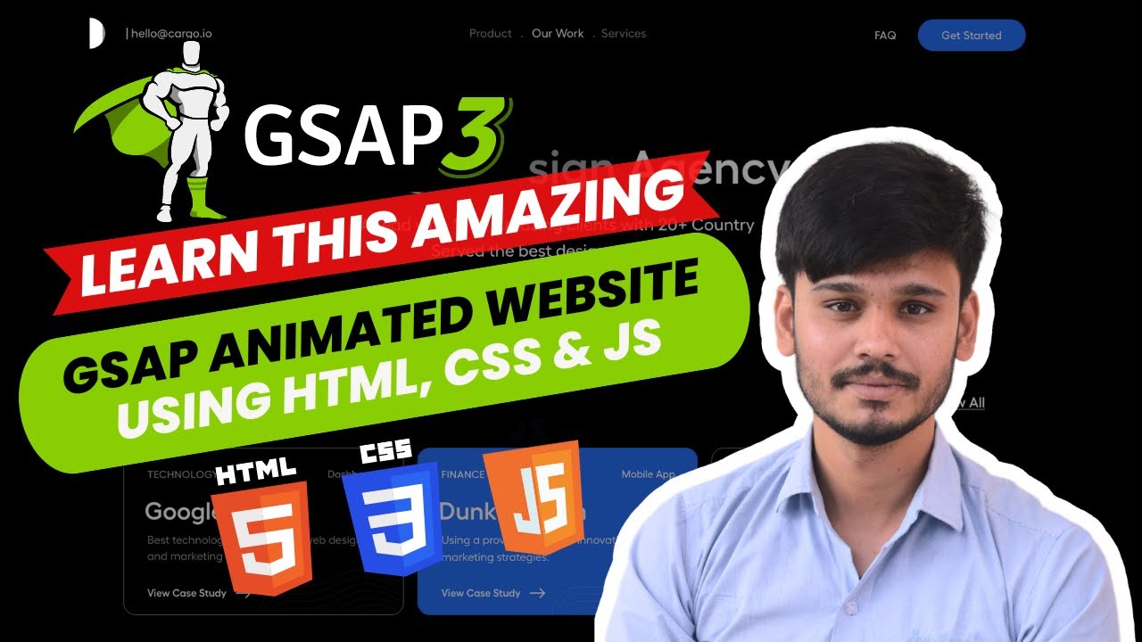 🚀animated Websites With Html Css And Js Gsap Front End Minor