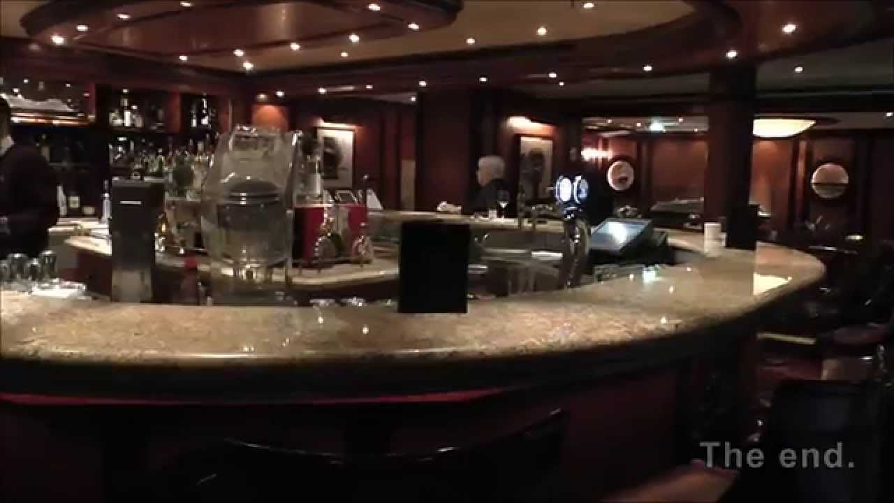 Cunard Queen Elizabeth 2014 HD. Part 21. The Commodore Club. - YouTube