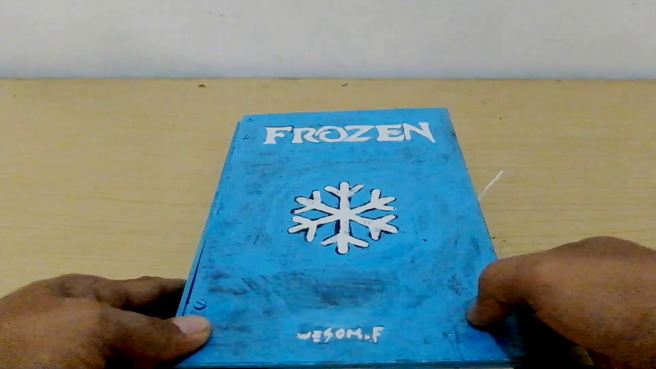 Frozen 2 pop up wooden book elsa & anna return to the ice palace - YouTube