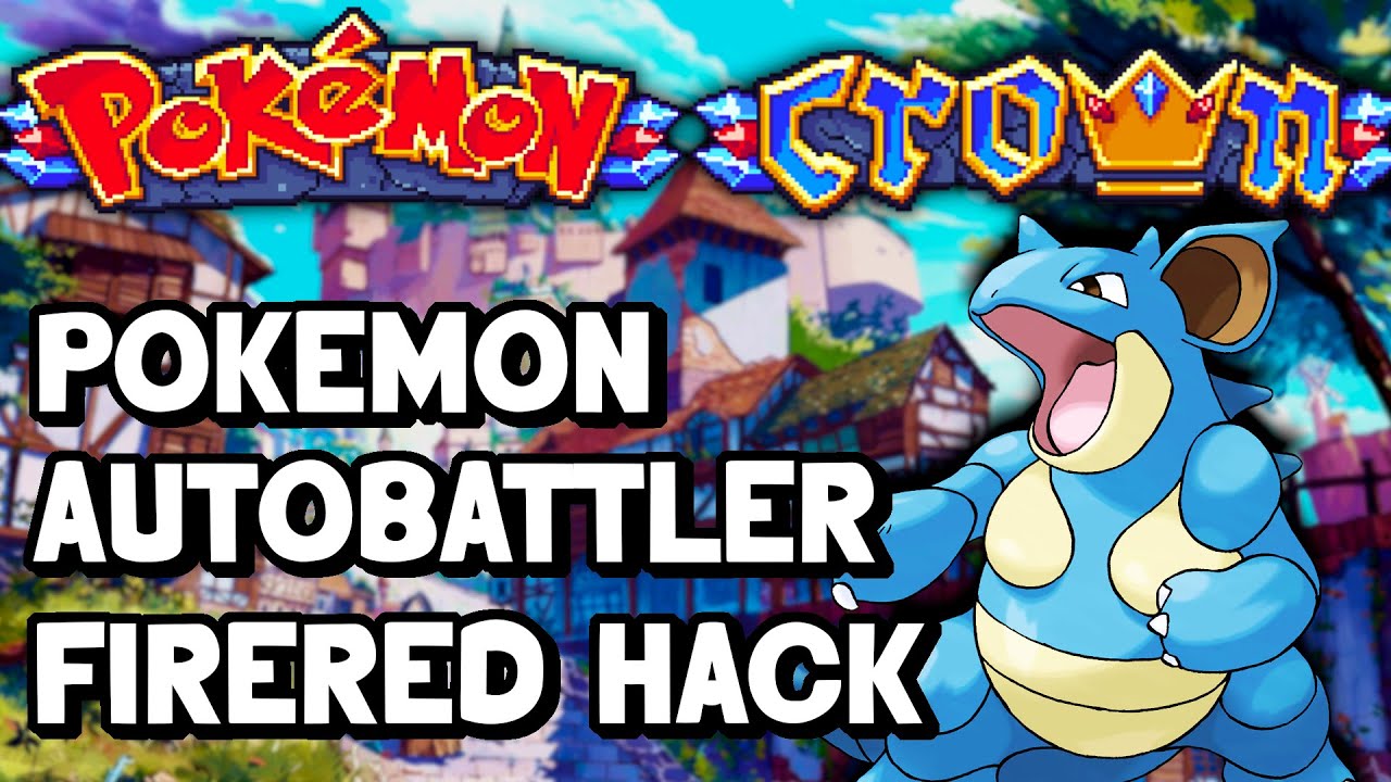 Playing a Pokémon auto-battler, POKEMON CROWN (pokemon firered rom hack ...