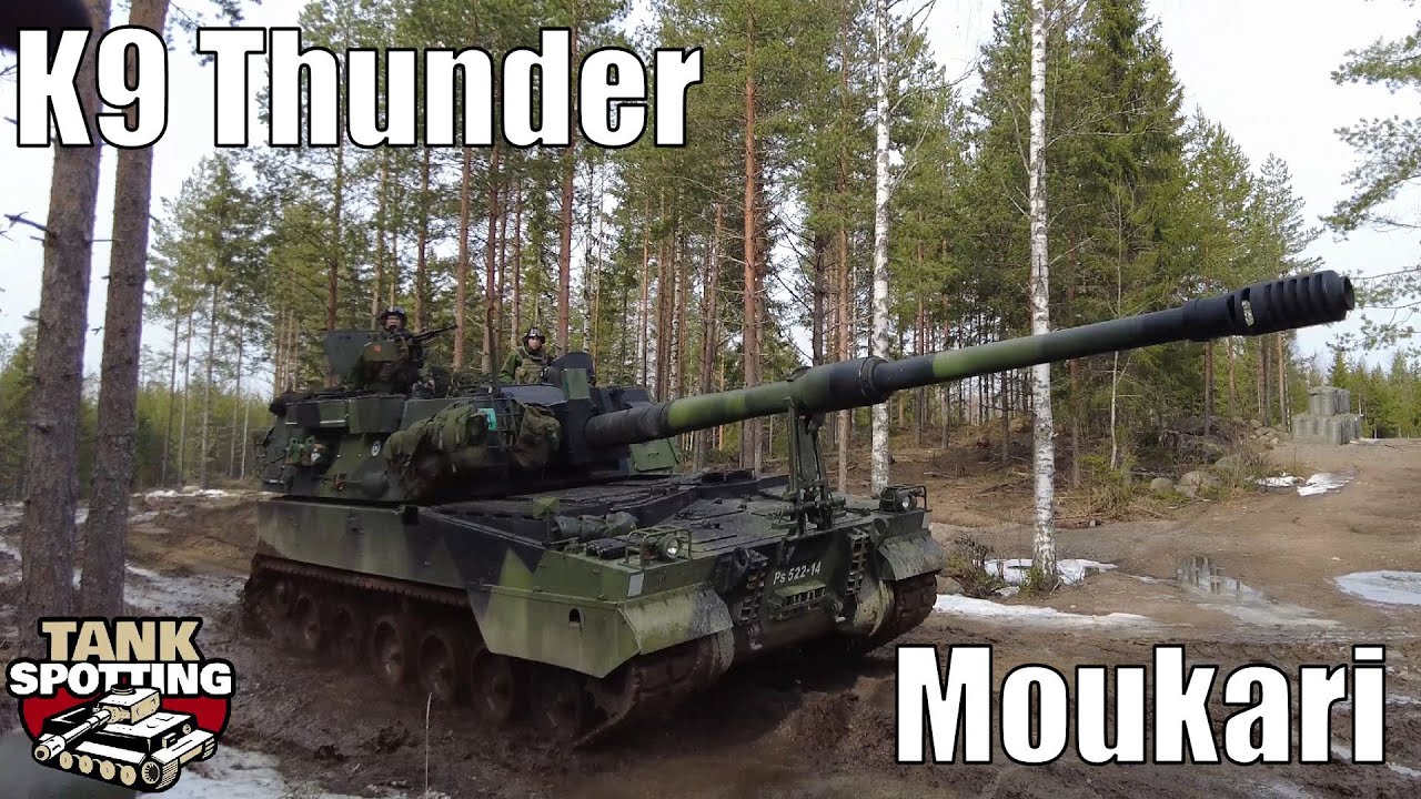 K9 Thunder Moukari Departure After Fire Mission - 155 mm Howitzer SPG ...