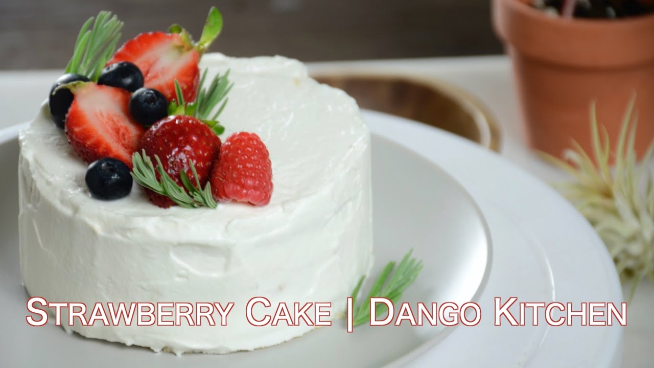 Easy Baking | Strawberry Cake | Dango Kitchen - YouTube