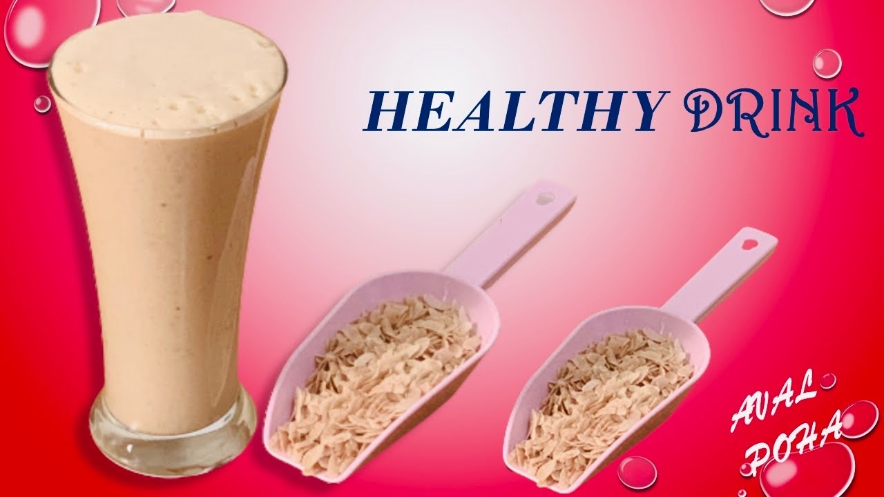 Aval / poha recipe/ healthy drink/aval banana drink - YouTube