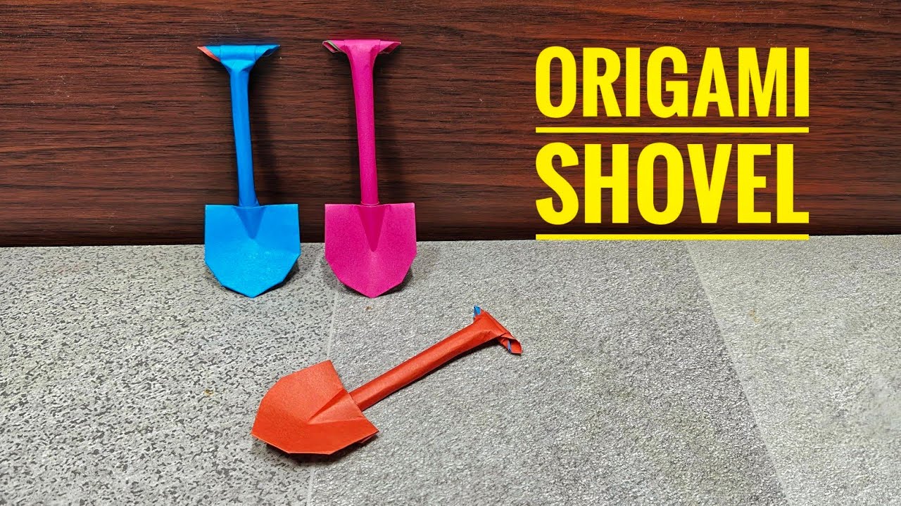 Origami Shovel | Origami Tools - YouTube