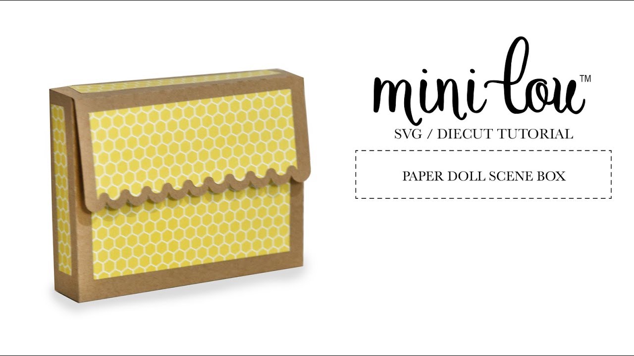 How to Make a Paper Doll Scene Box with Your Silhouette Machine - YouTube