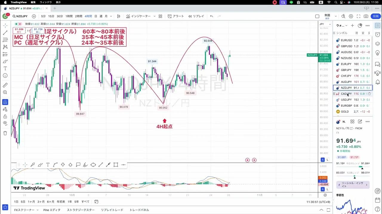 【10/28クロス円分析】短期天井を視野に！新規ショートもOK？《FX・相場分析》 - YouTube