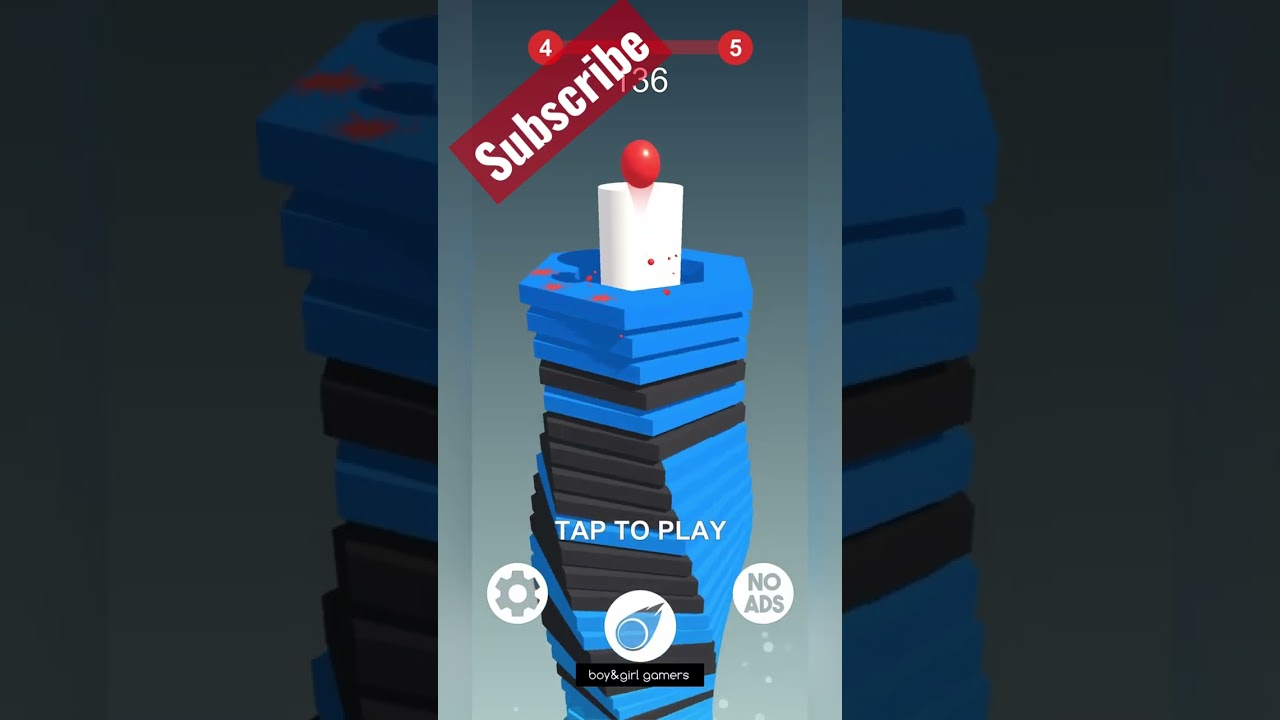 Stack Ball 3D game over - YouTube