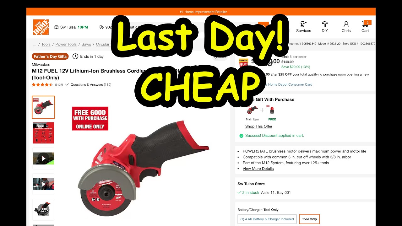 Fathers Day Weekend Tool Deals & Giveaway - YouTube