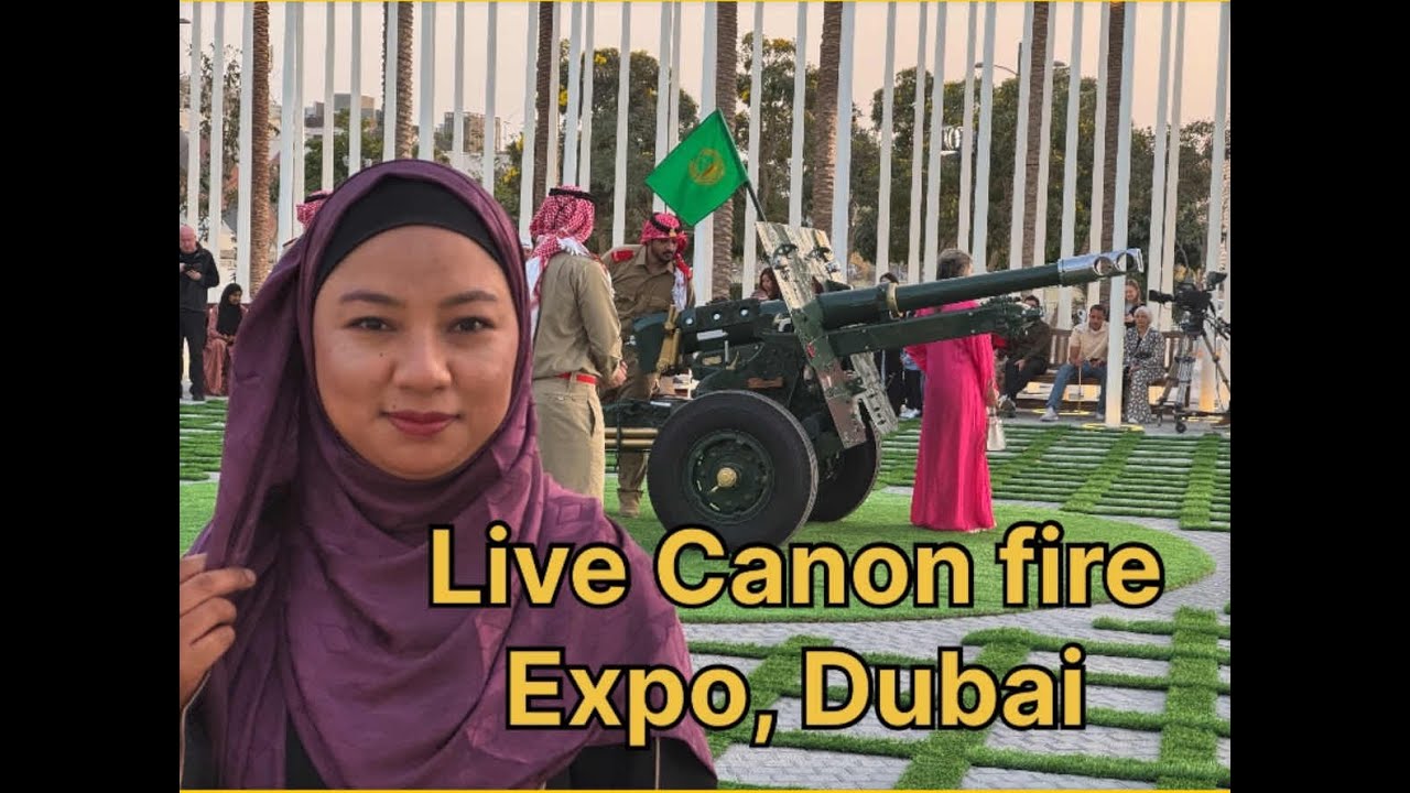 Iftar canon fire Live from Expo Dubai - YouTube