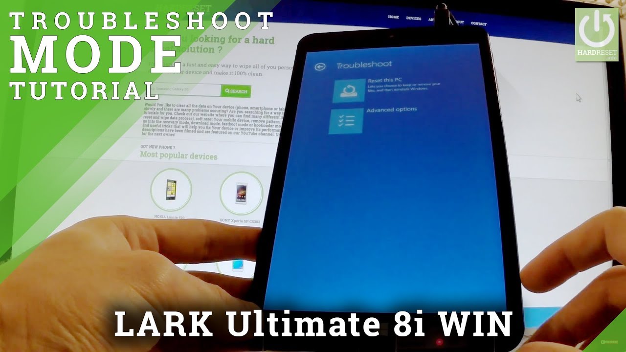 How to Enter Troubleshoot Mode on LARK Ultimate 8i WIN - YouTube