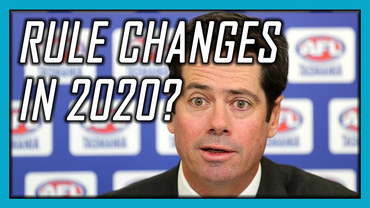 AFL Rule Changes in 2020? - YouTube