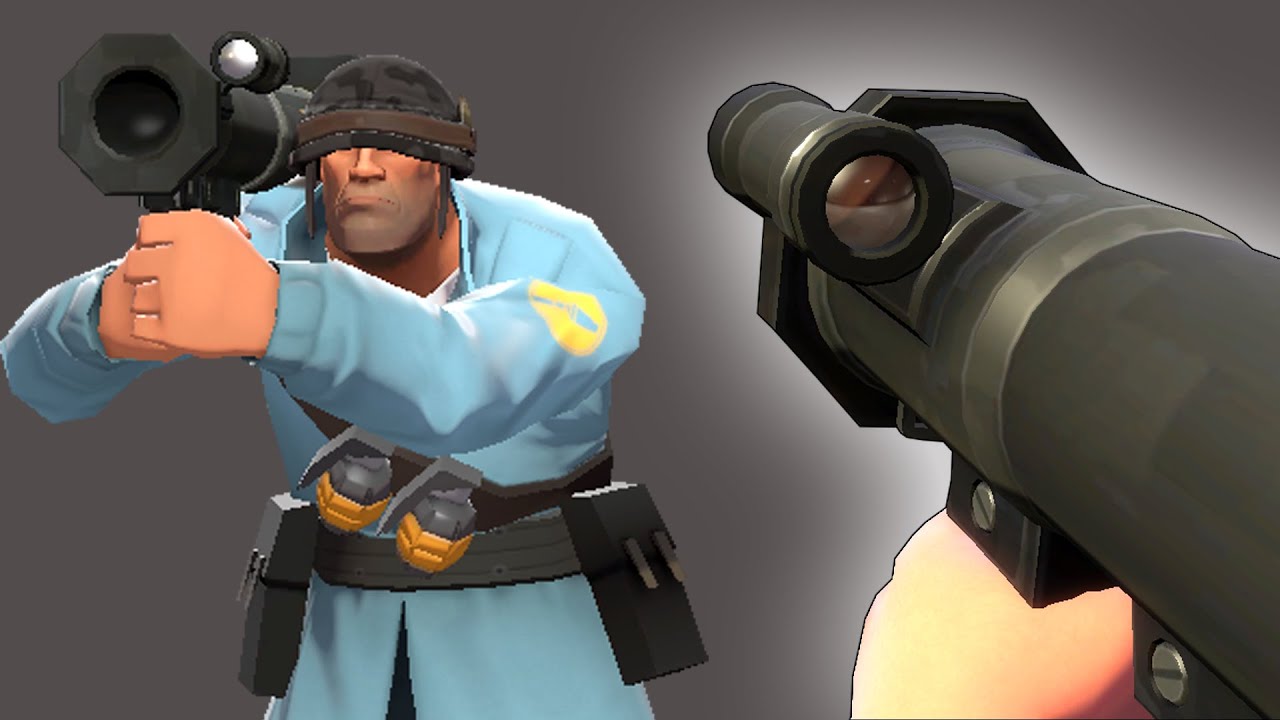 TF2 Soldier Anti-Buildings Rocket Launcher - YouTube