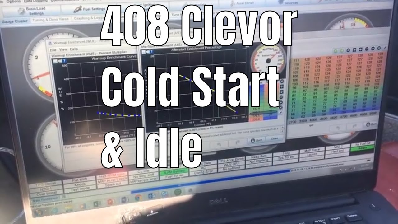 Cold Start & Warm Up Tuning, 408 Clevor Idle - YouTube