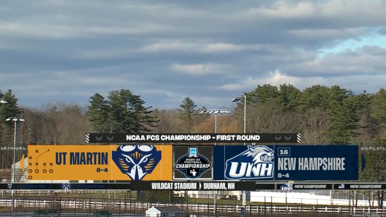 2024 NCAA FCS Championship First Round - UT Martin vs New Hampshire - YouTube