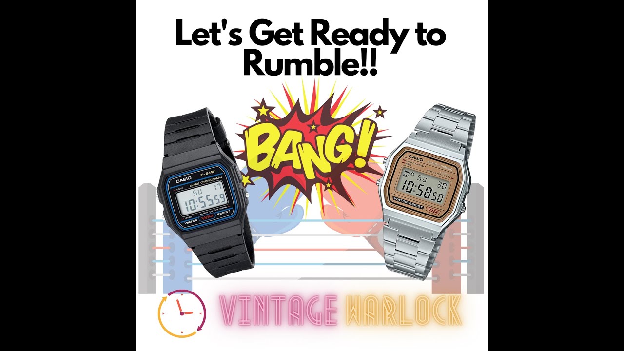 Clash of the Vintage Titans! the Casio F91-W vs the Casio A158 which is ...