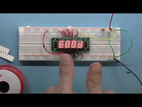 Putting together the 4 digit hex display - YouTube