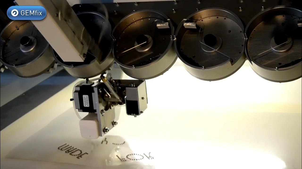 GEMfix 12080 1H/8C - Automatic Rhinestone Transfer Machine - YouTube