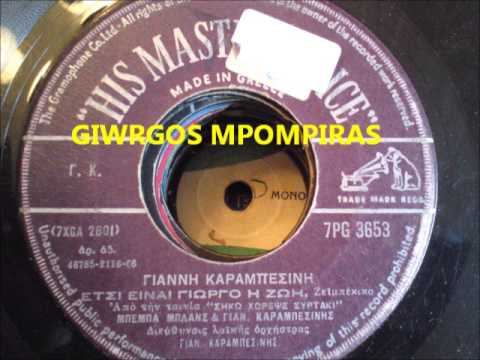 ΜΠΛΑΝΣ ΜΠΕΜΠΑ - ΕΤΣΙ ΕΙΝΑΙ ΓΙΩΡΓΟ Η ΖΩΗ μέ Γ ΚΑΡΑΜΠΕΣΙΝΗ - YouTube
