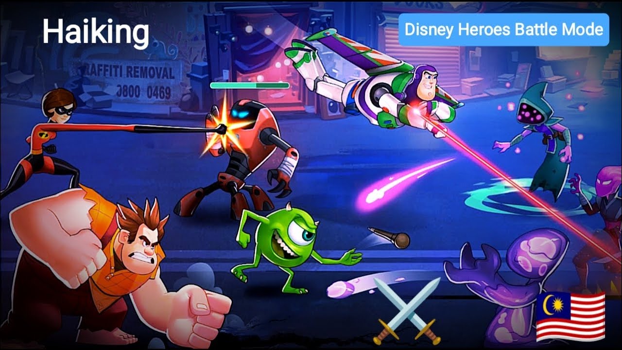 Disney Heroes Battle Mode Invasion 1 Hero vs Boss LALALA HAIKING 🇲🇾 ...