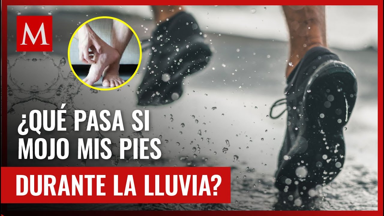 Esto podría sucederte al mojar tus pies con agua de lluvia; te ...