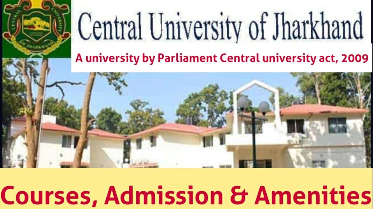 Central University of Jharkhand!!Admission&Courses - YouTube