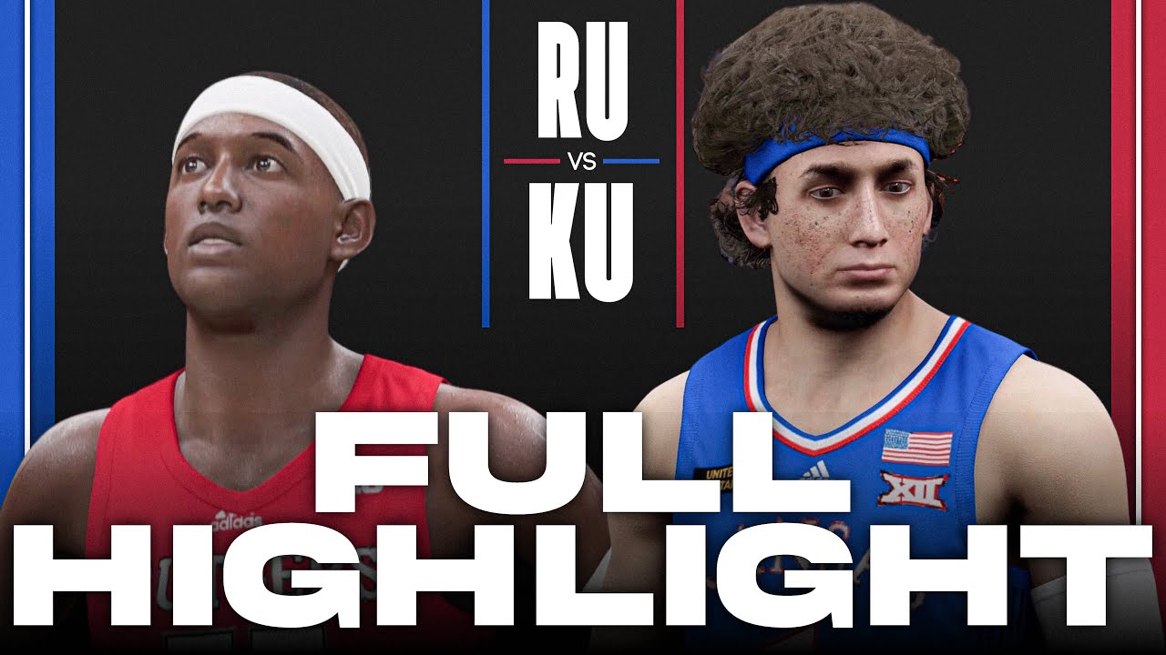Kansas vs Rutgers Full Highlights I 2KUS MM - YouTube