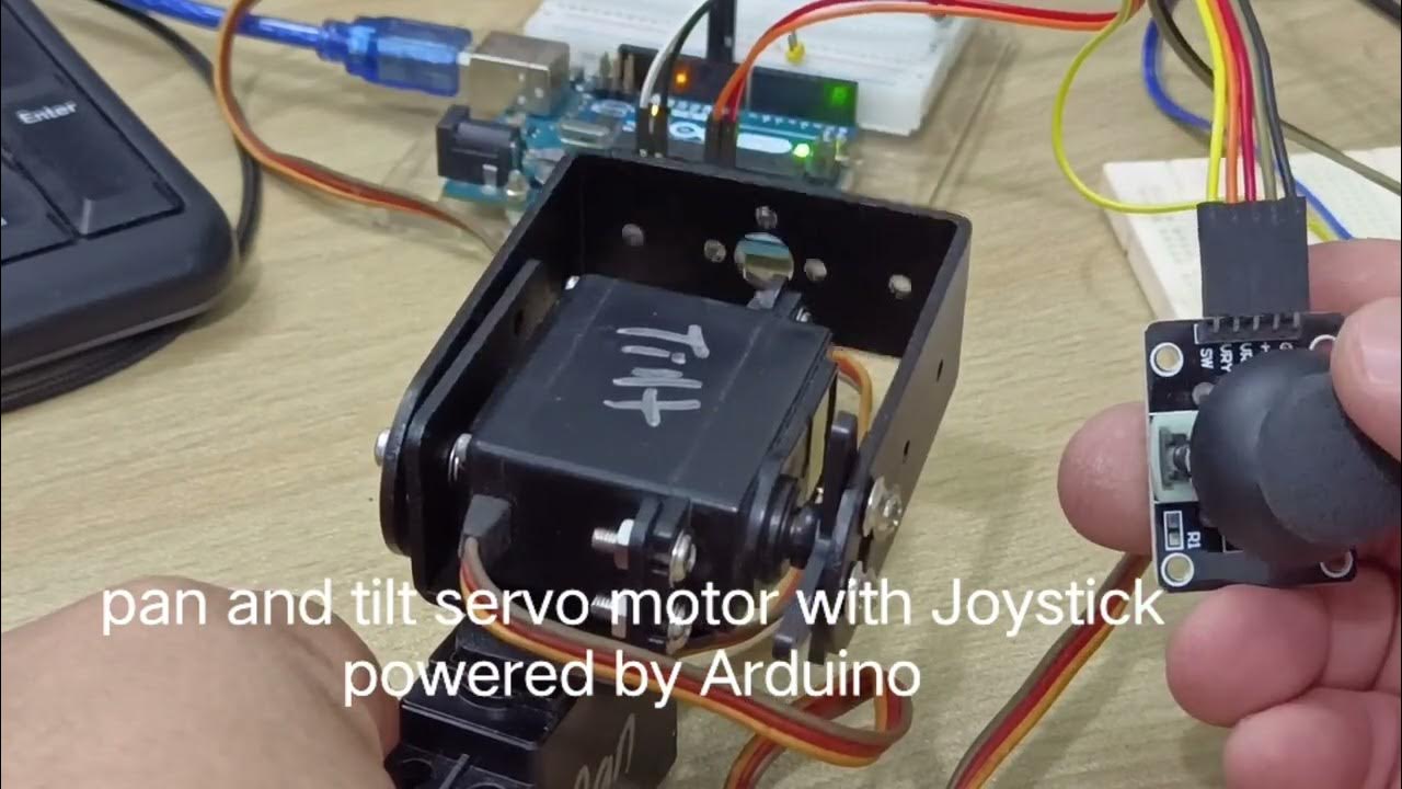 Pan and tilt axis with MG995 Servo motor and Arduino UNO - YouTube