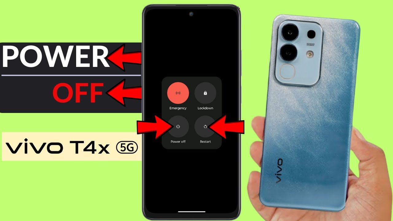 how to power off vivo t4x 5g | vivo t4x switch off kaise kare - YouTube