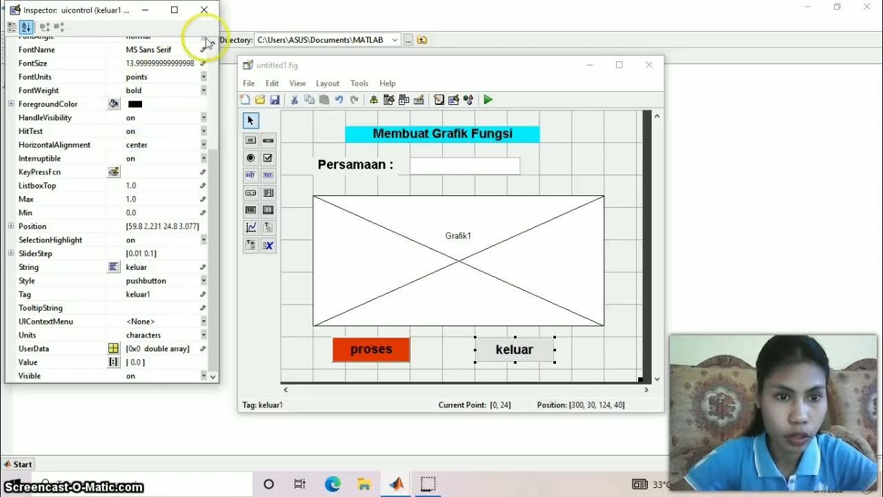 Membuat Grafik Fungsi Dengan GUI pada Matlab - YouTube