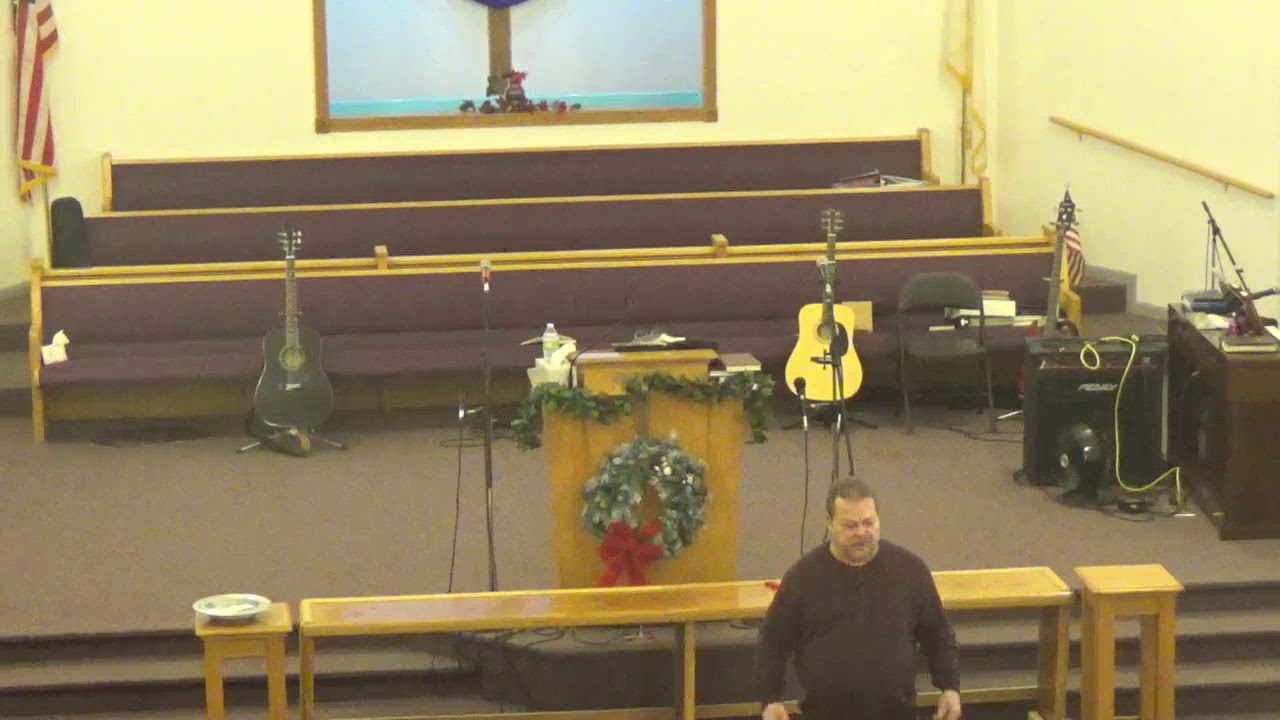 Jeff Coy from the Country Harvest Cowboy Church bringing the sermon 1/3 ...