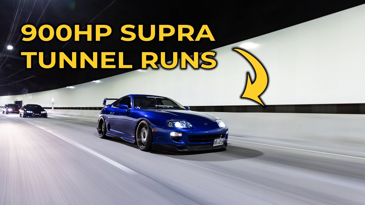 900HP SUPRA TUNNEL RUNS!!! - YouTube