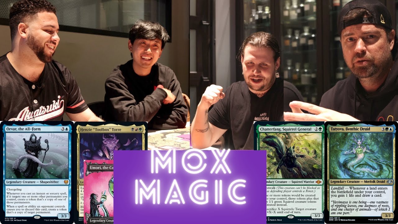 Mox Magic 11 Card Kingdom Chatterfang Vs Orvar Vs Henzieumori Vs Tatyova Commander Mtg Edh