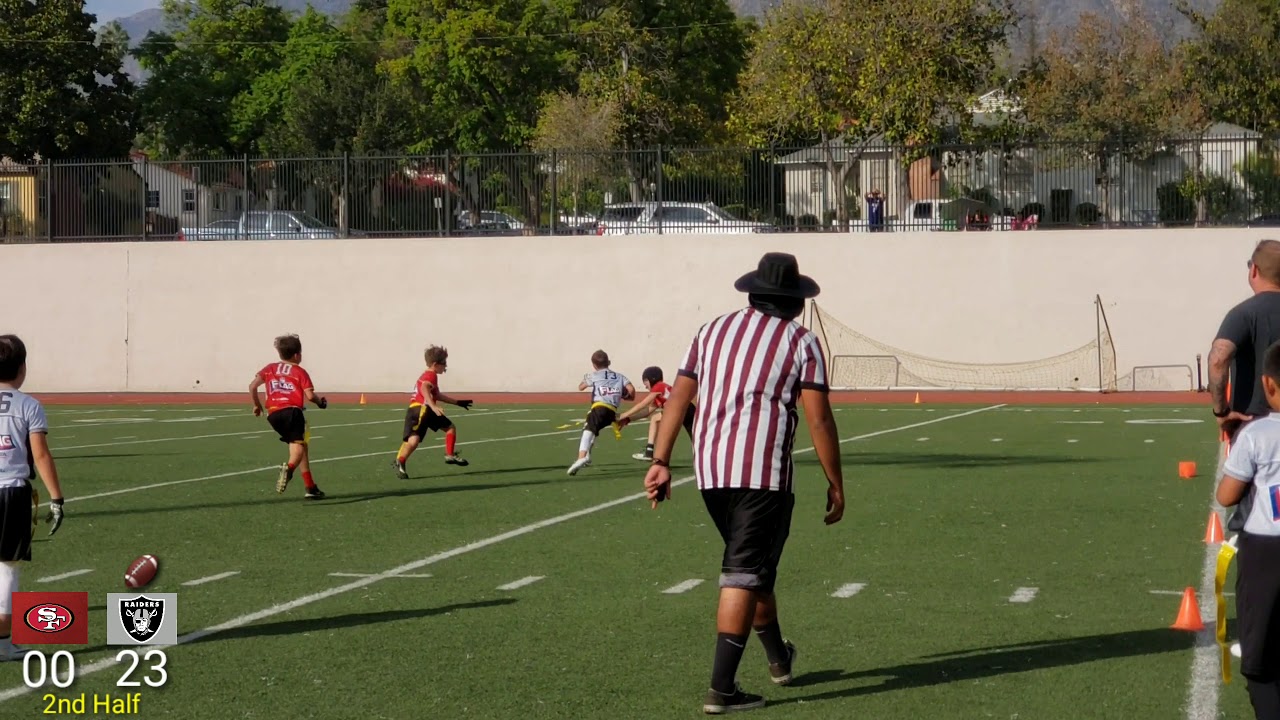 Raiders vs 49ers 2018 Fall Season Pasadena NFL Flag Football (Junior ...