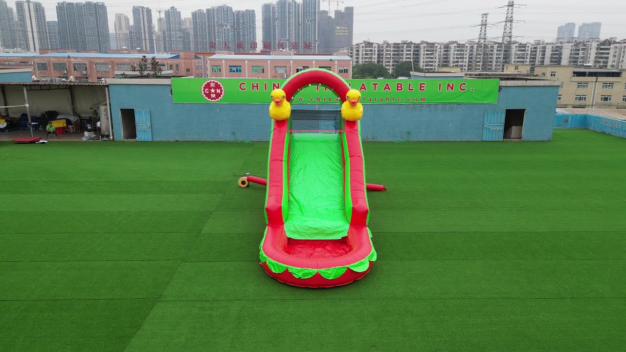 Cute and Fun Inflatable Duck Water Slide - Make a Splash with Your Kids ...