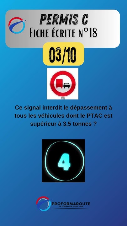 Permis C - Fiche écrite 18 question 03 - NOUVELLE QUESTION 2025 #questionnaire #quiz #prepa ...