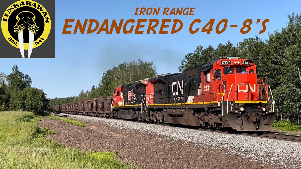 1:1 Scale: Endangered GE C40-8’s on the Iron Range - YouTube