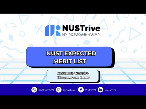 Nust Merit 2025 | Merit Positions Uploaded | Details - YouTube