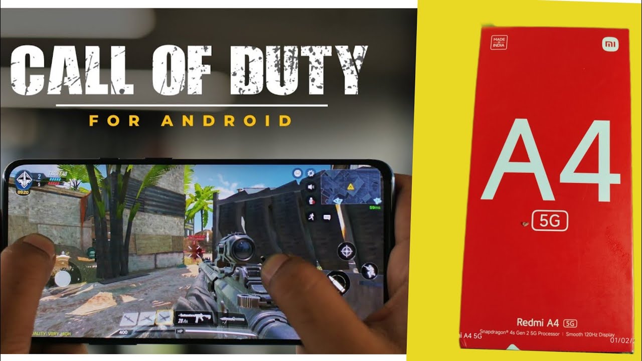 playing call of duty mobile on redmi A4 5g mobile #codm #gaming - YouTube
