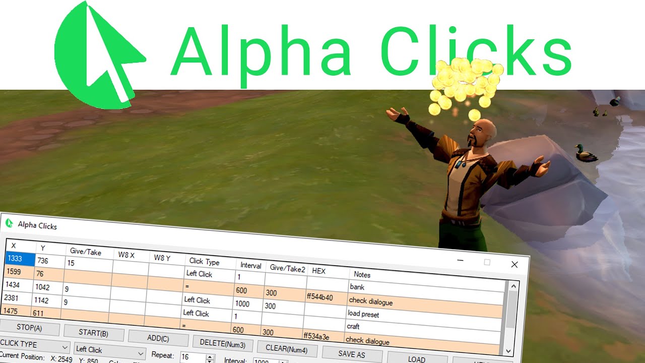 Runescape Auto Clicker - Alpha Clicks - YouTube