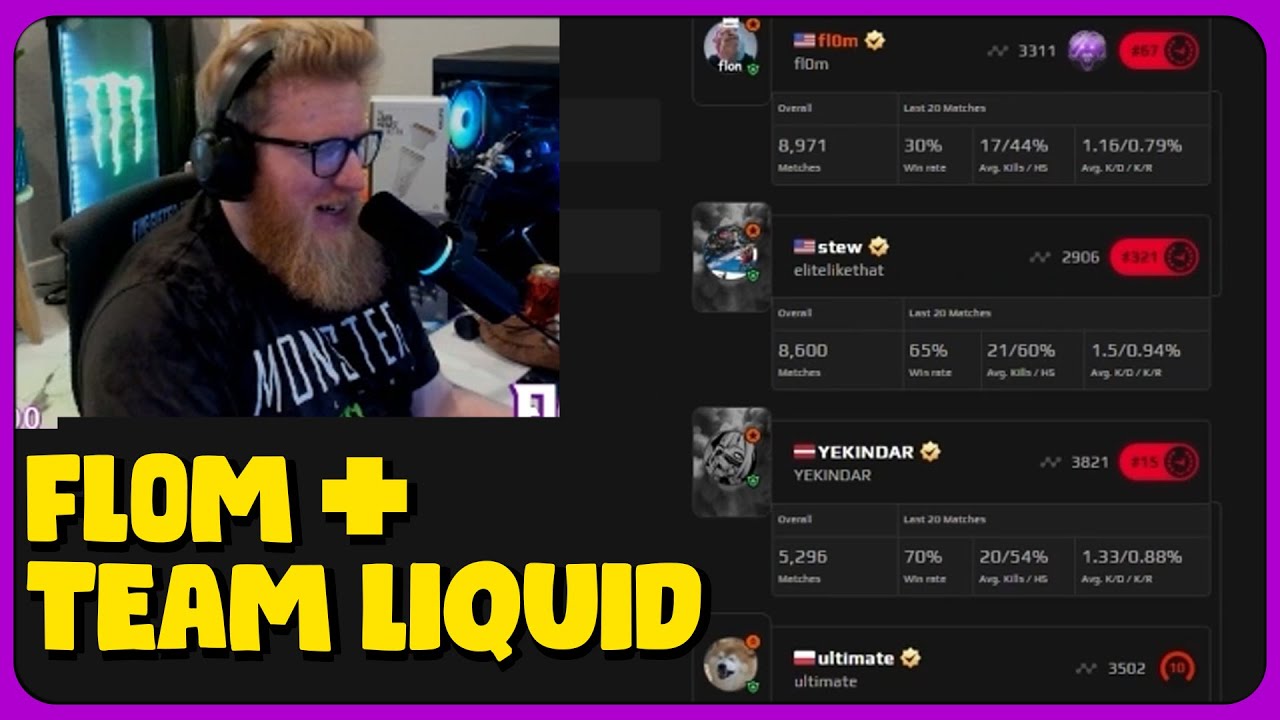 fl0m tries to Carry YEKINDAR and Ultimate in NA Faceit - YouTube