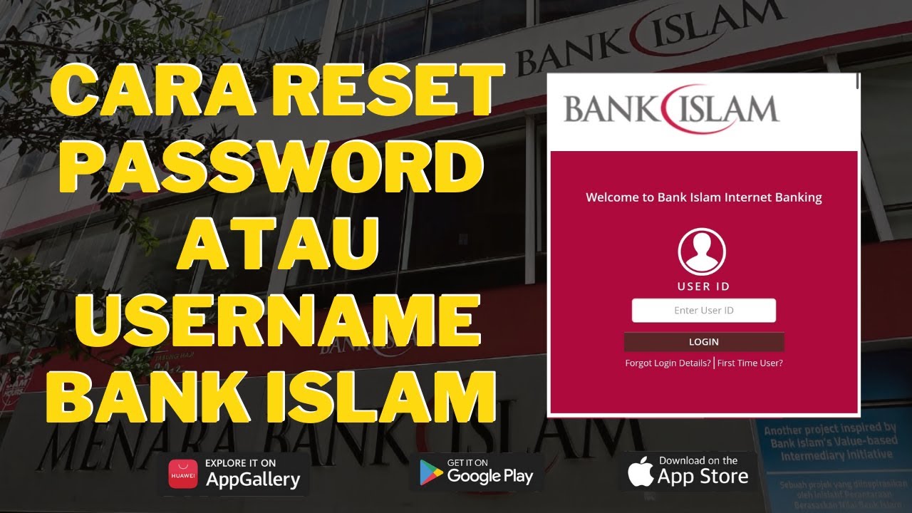 Cara Reset password bank islam | Hanya menggunakan smartphone - YouTube