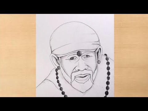 slowly pencildrawing of SAIBABA/God saibab drawing - YouTube