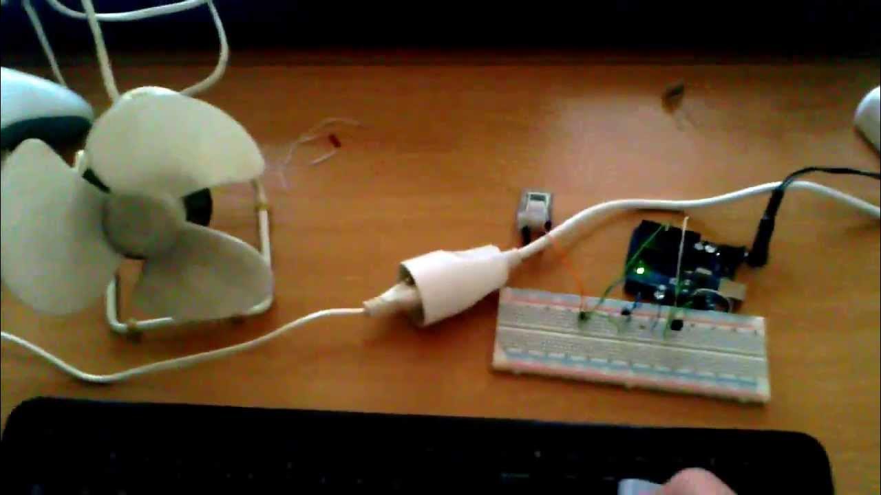 Arduino ir remote controlled fan - YouTube