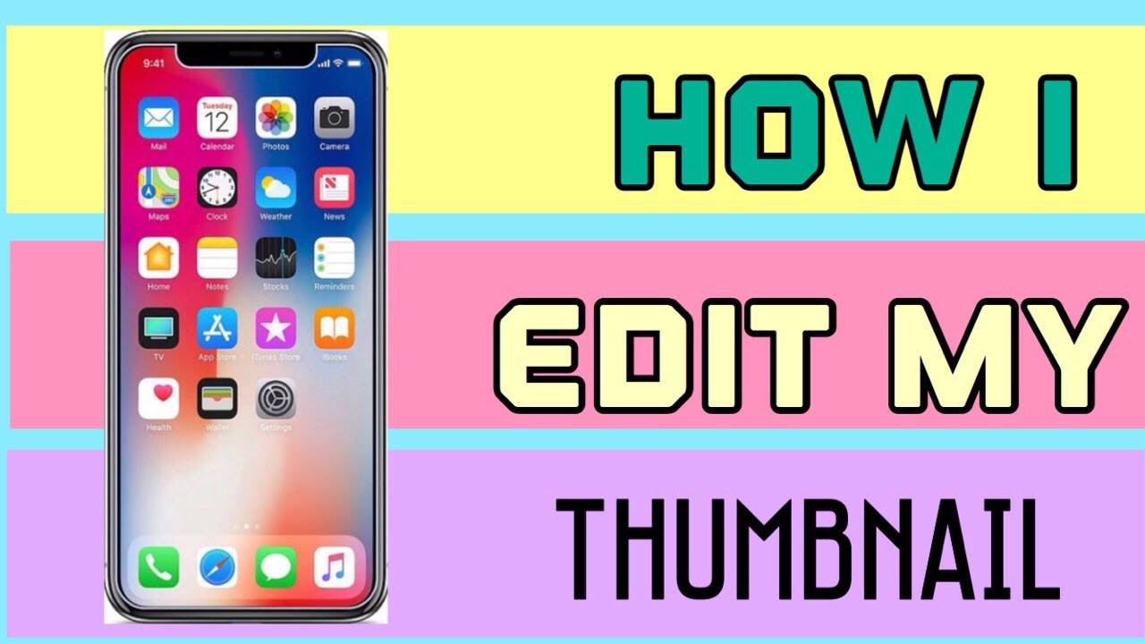How to make a thumbnail on Iphone|2019 - YouTube