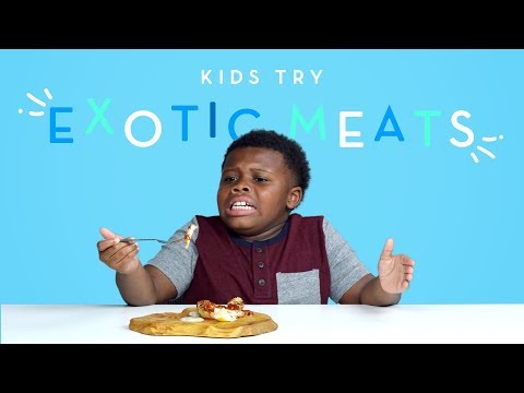 Kids Try Exotic Meats | Kids Try | HiHo Kids