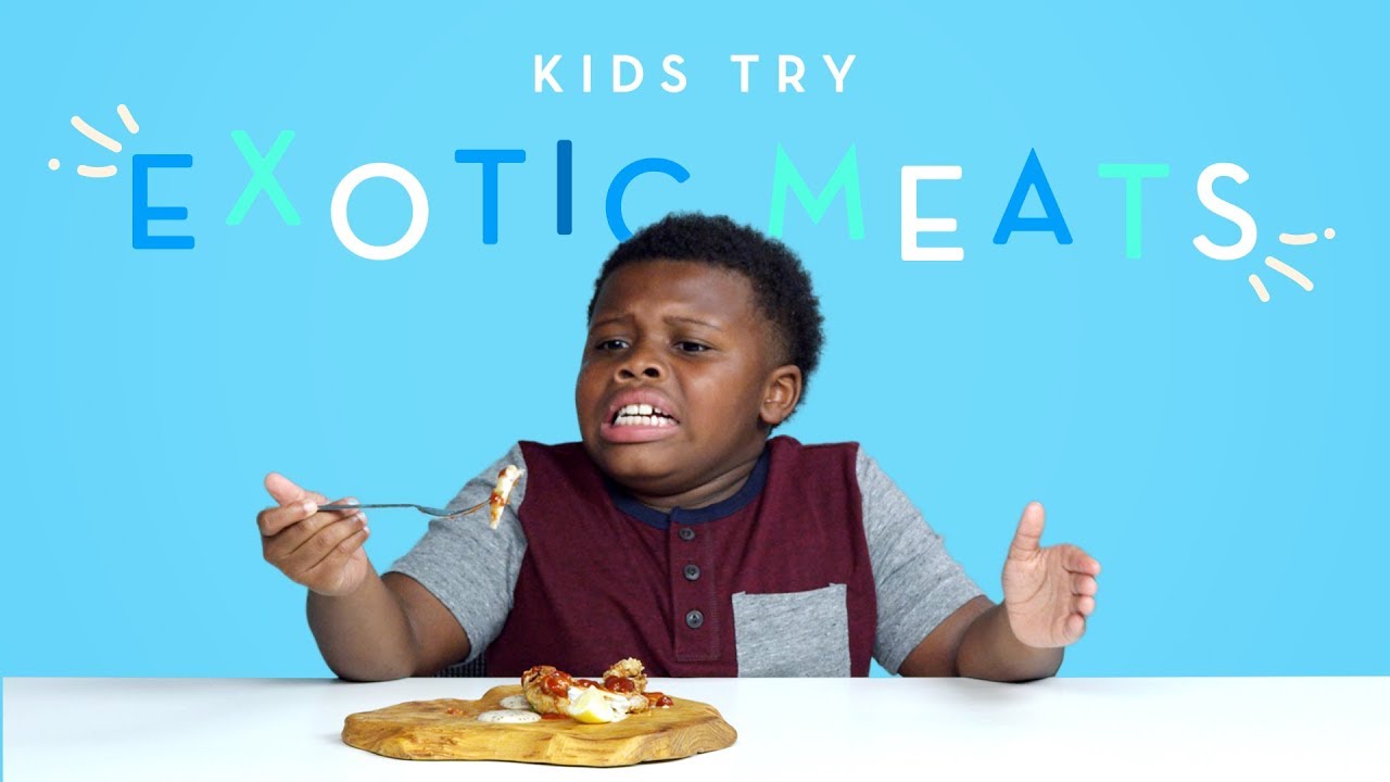 Kids Try Exotic Meats | Kids Try | HiHo Kids - YouTube