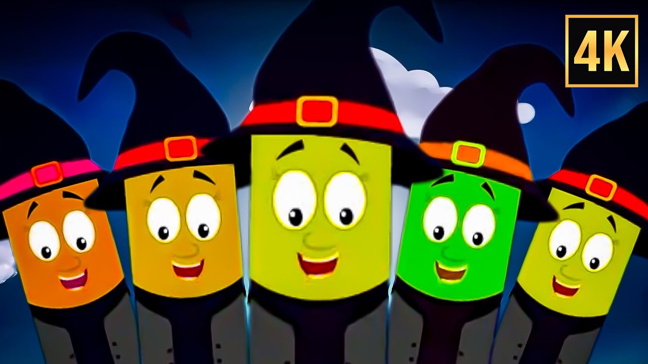 Five Little Witches + More Halloween & Spooky Songs for Kids - YouTube
