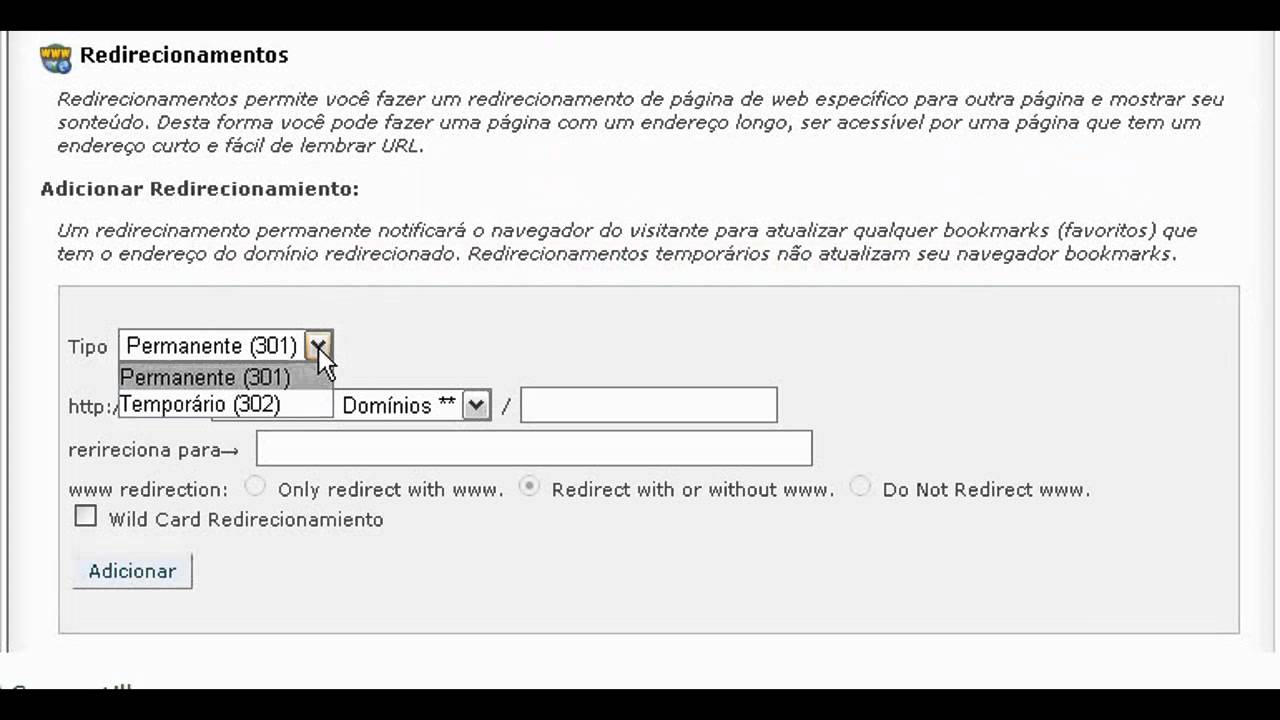 Como redirecionar uma URL - YouTube