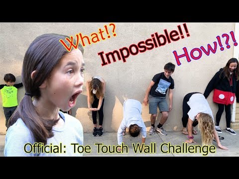 Official: Toe Touch Wall Challenge! What!? How!?! Really... how?